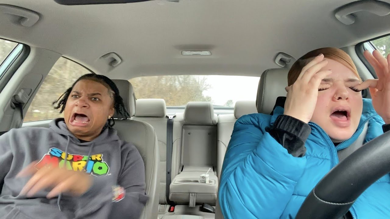 CAN'T SEE WHILE DRIVING PRANK ON GIRLFRIEND! -HILARIOUS- - YouTube