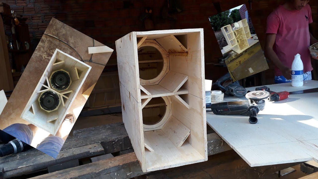 1° PARTE DO MINI PAREDÃO GRAVE DE 6.5 POLEGADAS (JNSOM) - YouTube