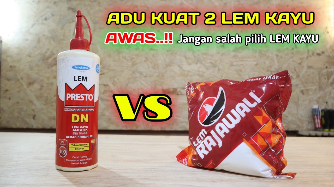 LEM PRESTO VS LEM RAJAWALI, UJI KEKUATAN - Bagaimana hasinya, jangan ...