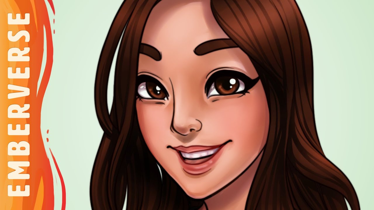Speedart - Briana Portrait - YouTube