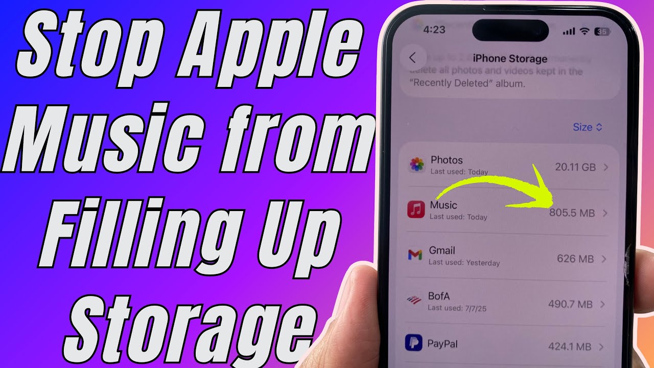How to Optimize Music Storage on iPhone and iPad - YouTube