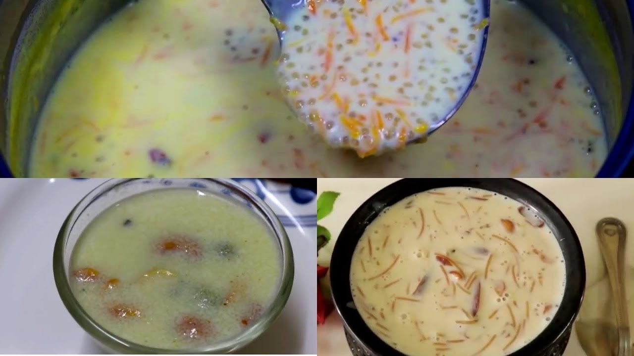3 வித பாயாசம் | Payasam Recipe In Tamil | How To Make Payasam | Sherin ...