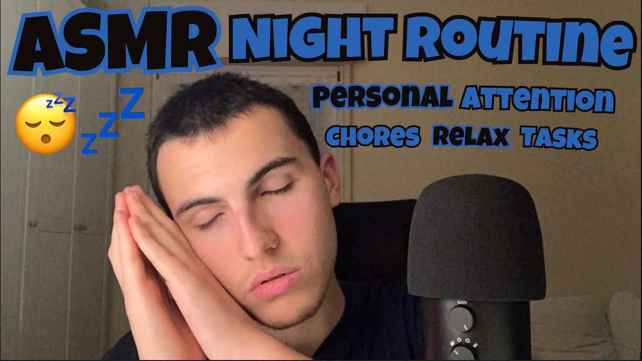 ASMR Night Routine 🌙😴 || tasks n chores, personal attention and relax ...