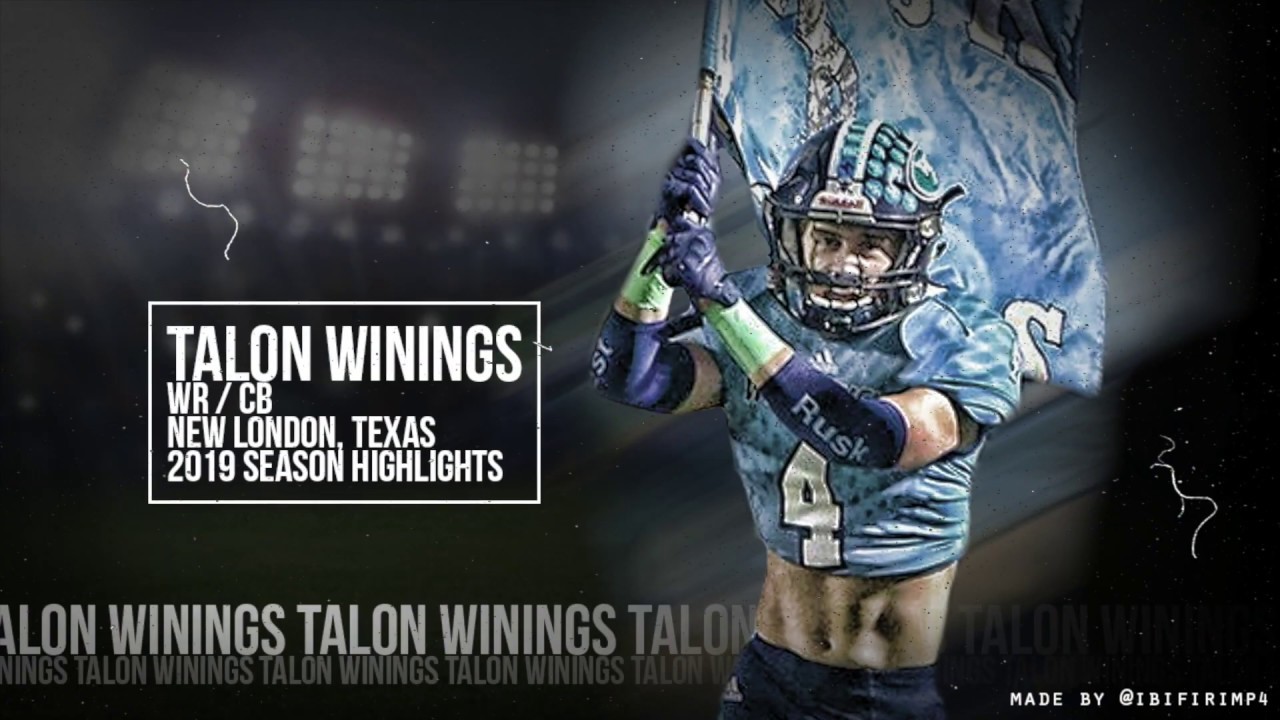 Talon Winings: 2019 Season Highlights (WR, Rusk,TX) - YouTube