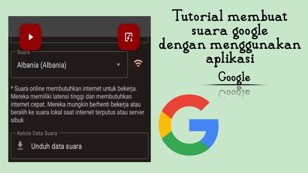 TUTORIAL LENGKAP DAN GRATIS CARA MEMBUAT SUARA GOOGLE DENGAN ...