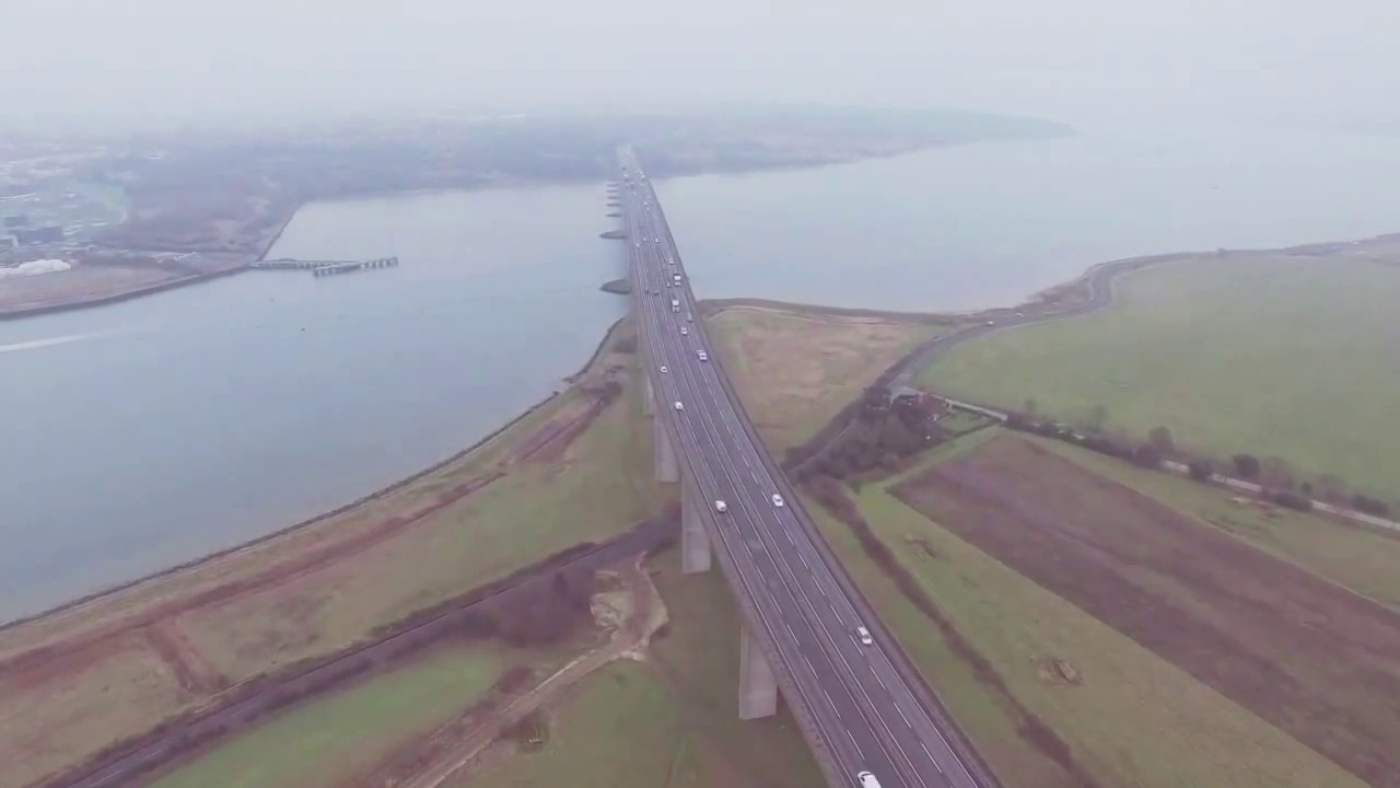 See yourself on Orwell Bridge in Suffolk Ipswich - YouTube