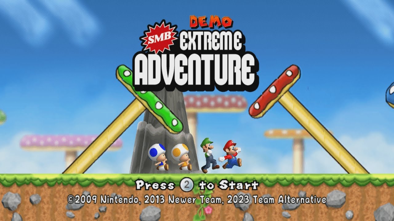 SMB Extreme Adventure DEMO #2 Walkthrough 100% - YouTube