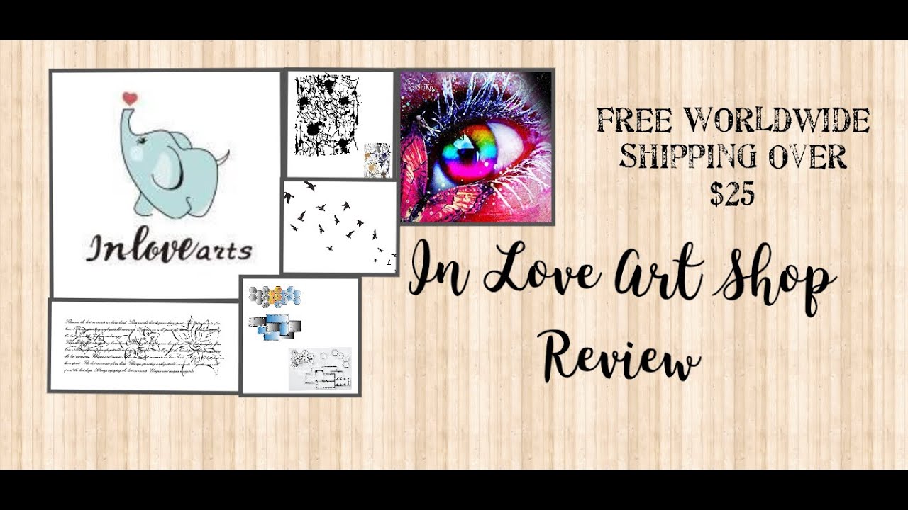 In Love Art Shop Review Stamps and Diamond Painting - YouTube