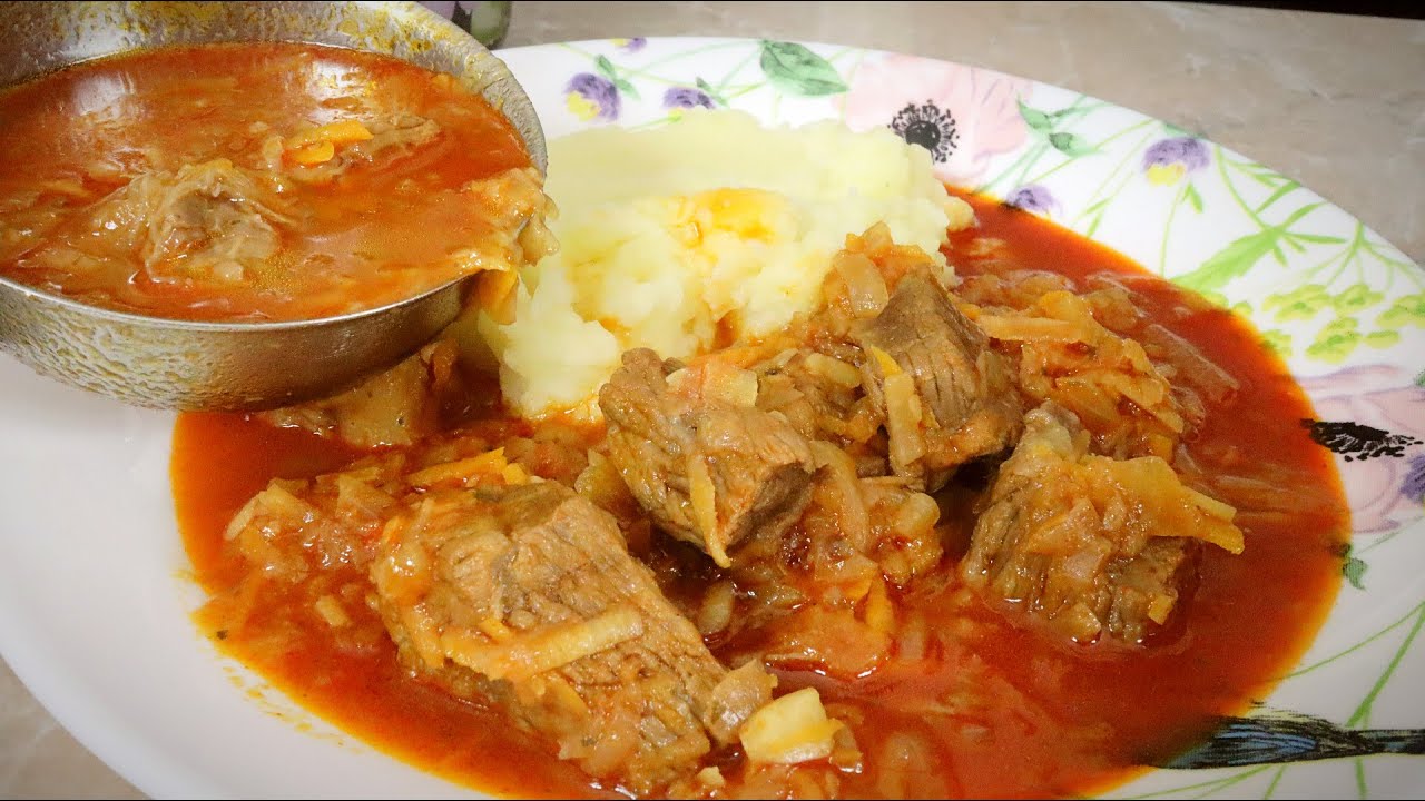 govedji gulas najbolji recept - YouTube