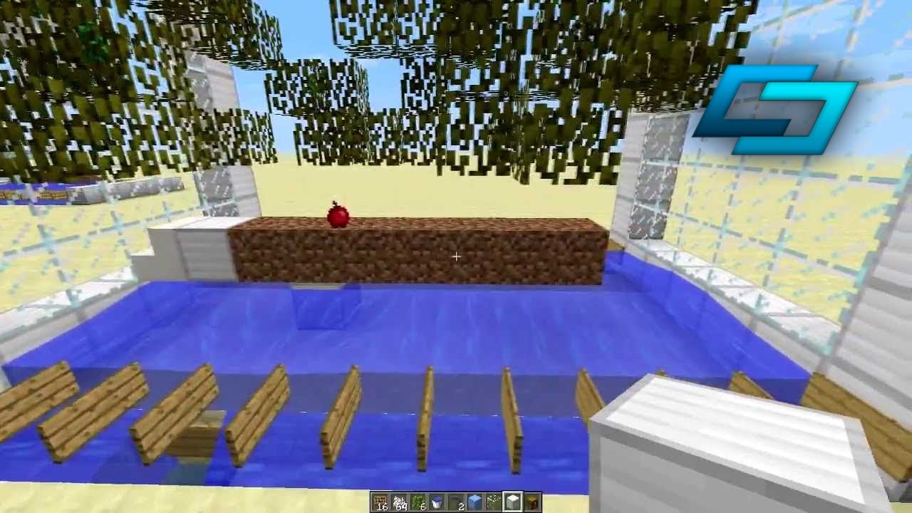 Most Efficient Minecraft Tree Farm with Automatic Sapling Storage ...