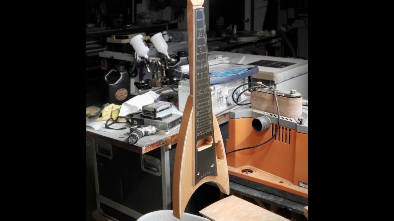 Making a custom fret board for lap steel guitar - YouTube