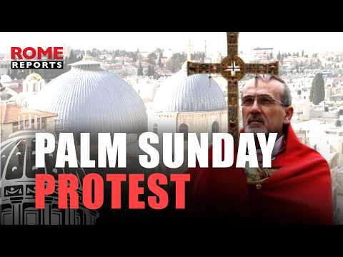 Latin Patriarch of Jerusalem prevented from entering the Holy Sepulchre for Palm Sunday