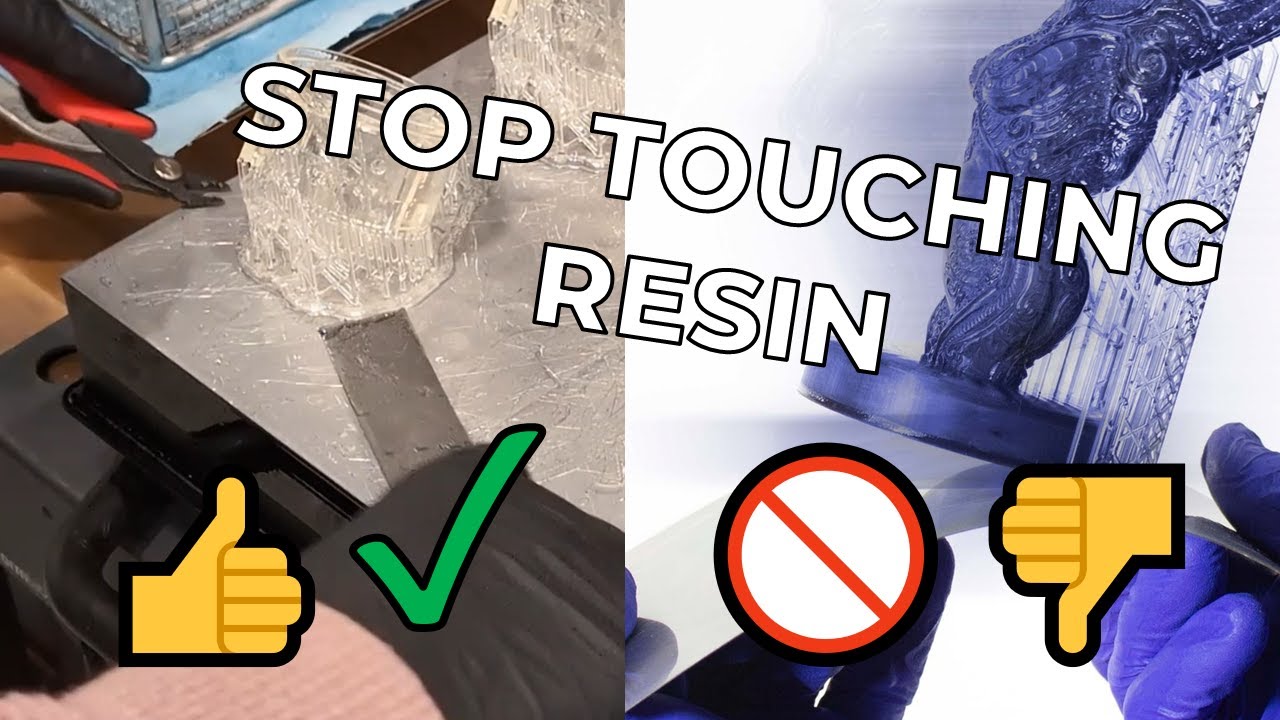 The ULTIMATE resin 3D printing removal technique - YouTube