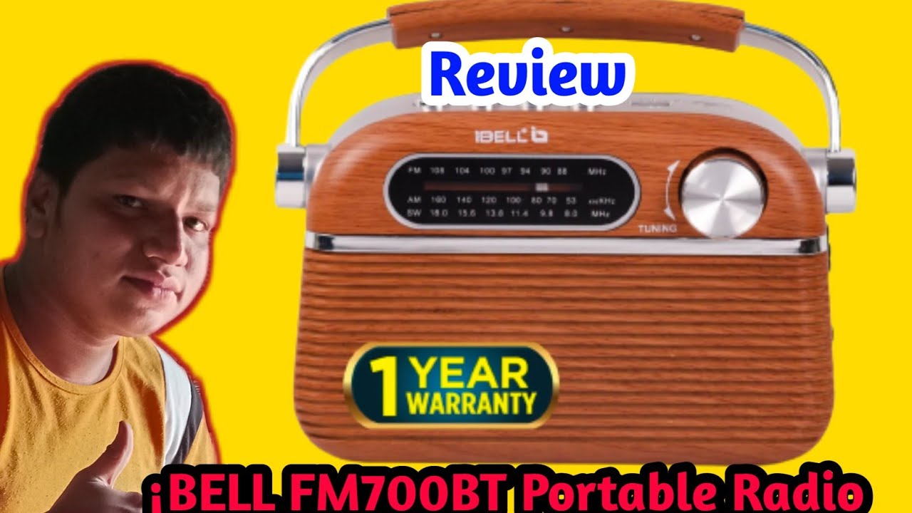 ¡BELL FM700 BT Portable FM Radio with Bluetooth Unboxing Full Review ...