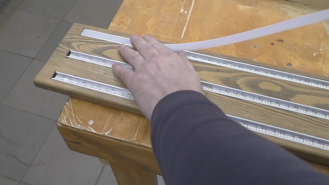 Lamp for the workshop, made of ordinary board - YouTube