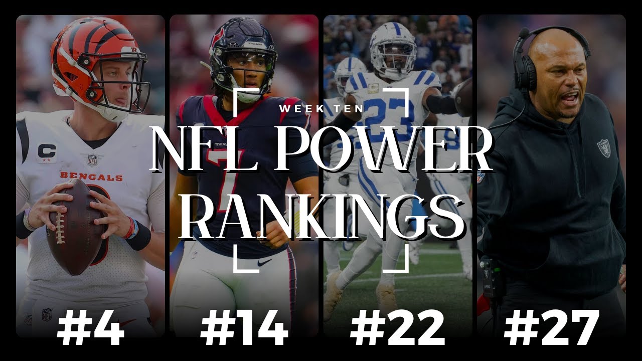Week Ten NFL Power Rankings - YouTube
