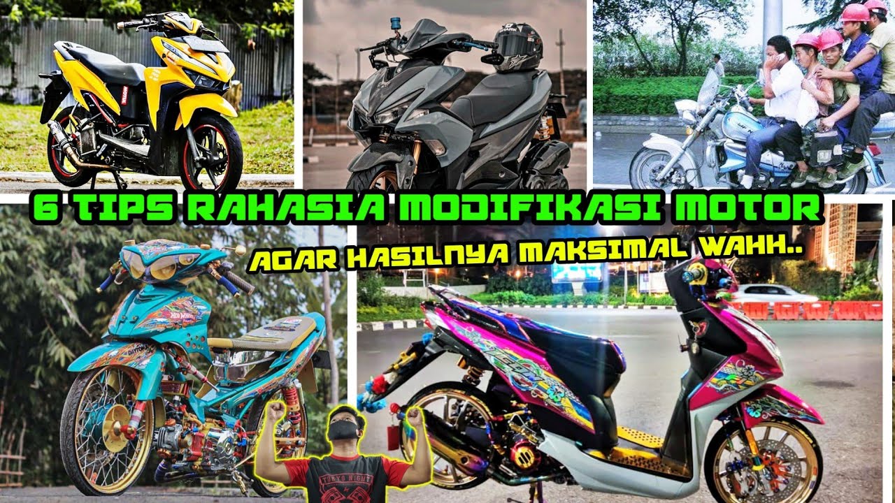 CARA MODIFIKASI MOTOR BAGI PEMULA | ASUPAN MODIFIKASI - YouTube