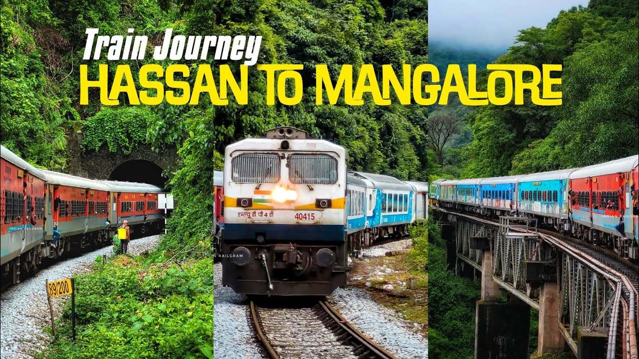 Monsoon Train Journey through Sakleshpur Ghat from Hassan to Mangalore - YouTube