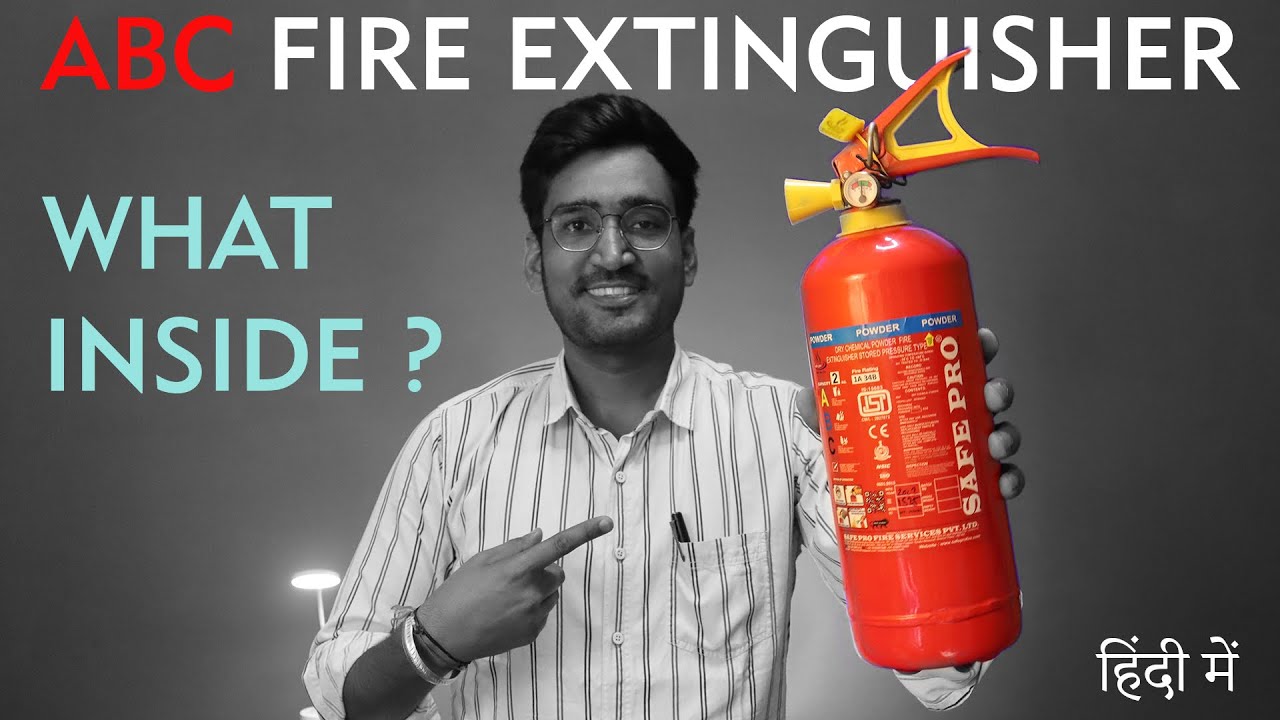 All About ABC Fire Extinguishers | Use in class | Capacity | in hindi ...