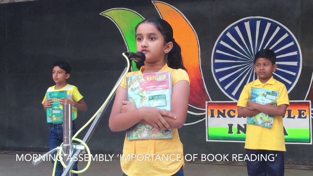 Morning Assembly ‘Importance of Book Reading’ - YouTube