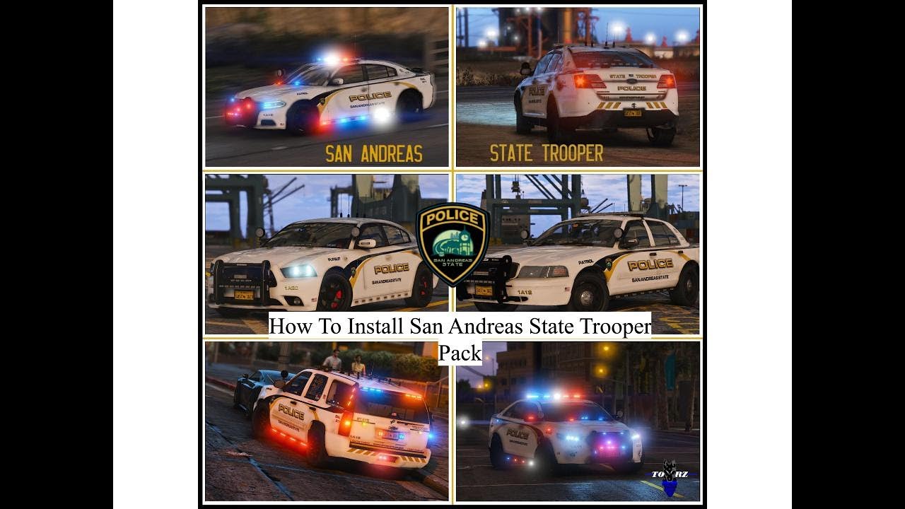 GTA V | LSPDFR | Tutorial How to Install San Andreas State Trooper Pack ...