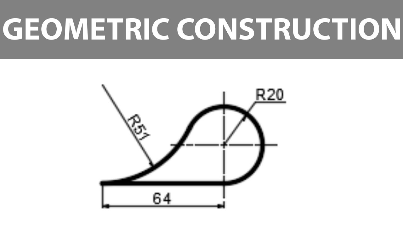 Tangency Problem 1|| Technical Drawing - YouTube