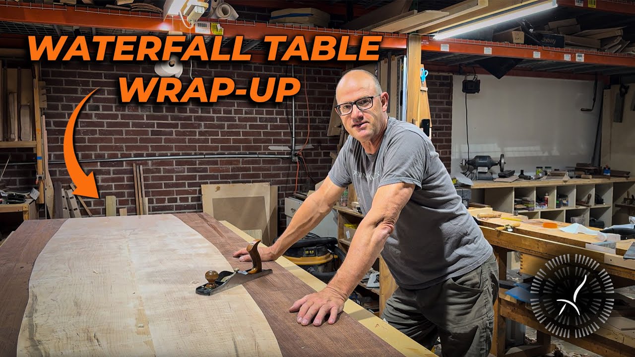 Waterfall Table Build Part 3: From Curved Veneers to a Flawless Finish ...