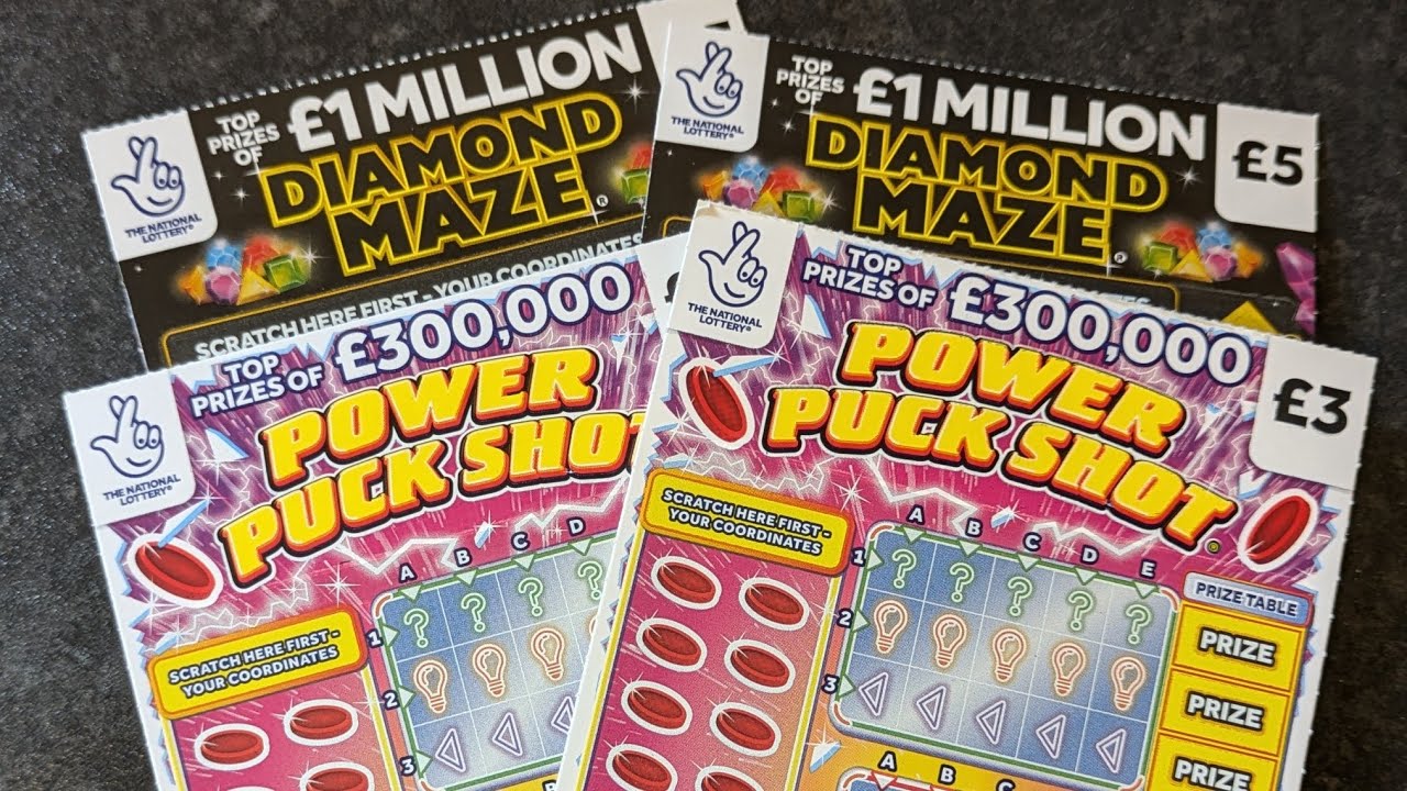 £16 of Diamond Maze and Power Puck Shot Allwyn Scratch Cards - YouTube