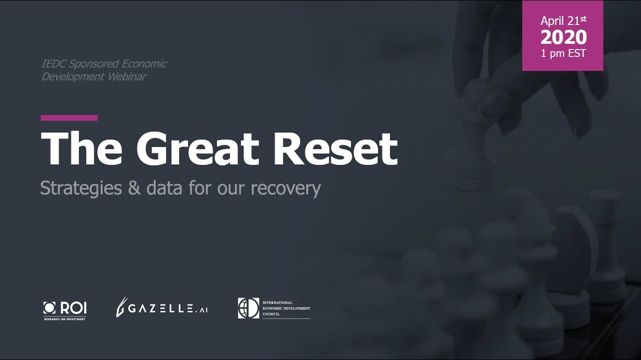 The Great Reset: Strategies and Data For Our Recovery - YouTube