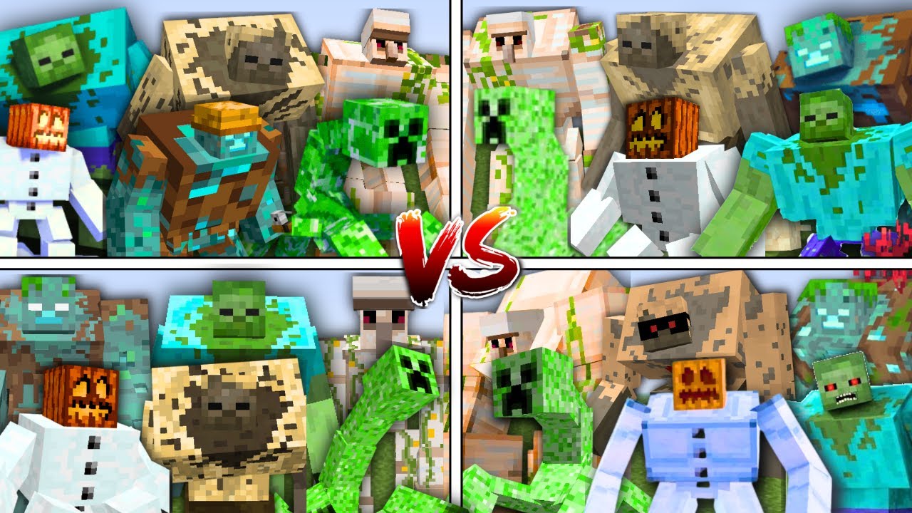 MUTANT MOBS vs MUTANT MOBS vs MUTANT MOBS vs MUTANT MOBS in Minecraft ...