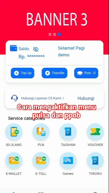 cara mengaktifkan menu ppob - YouTube