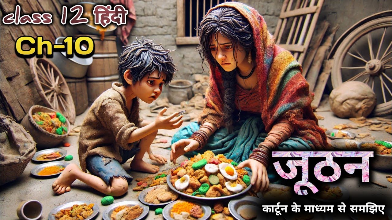 Animation | juthan by omprakash Valmiki| bihar board class 12 hindi ...