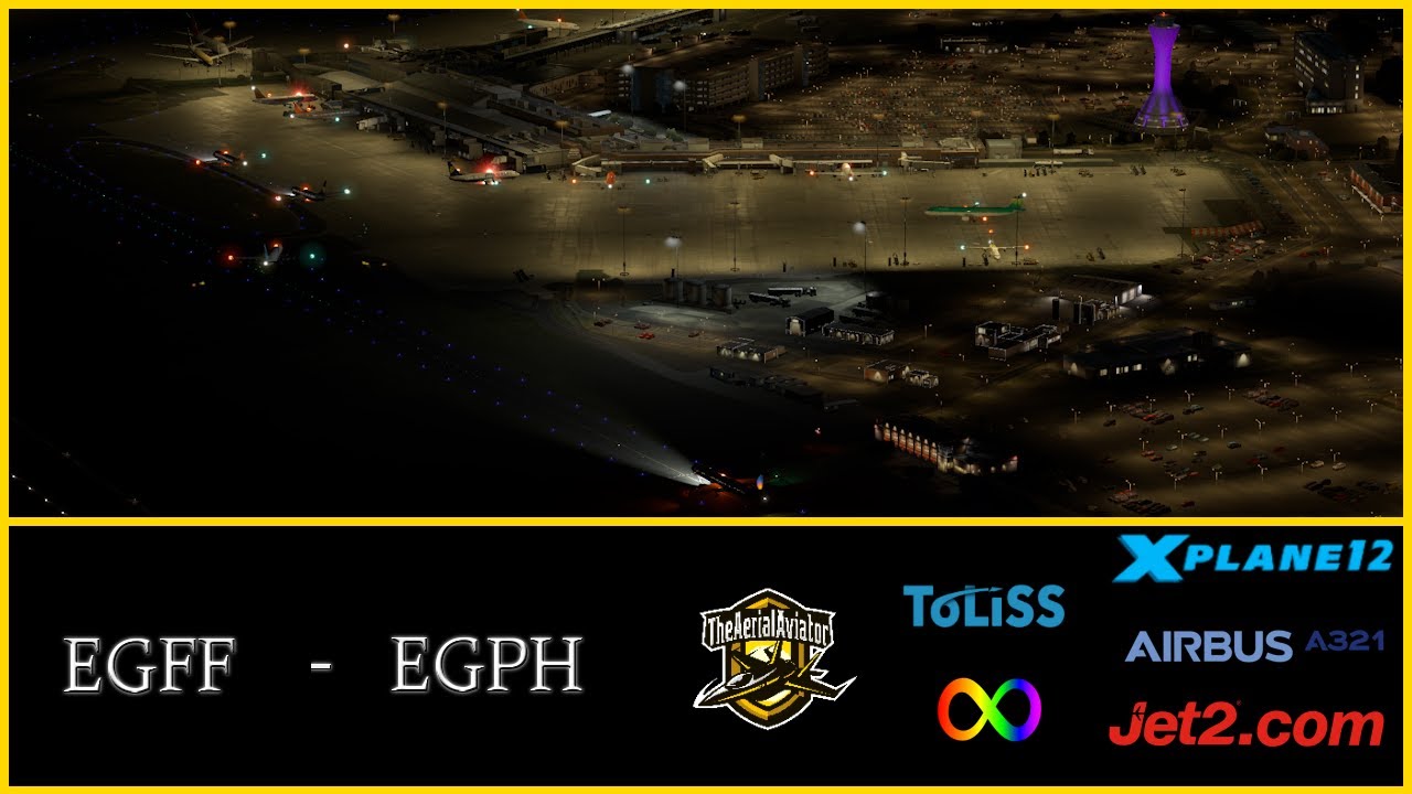 X-Plane 12 | Toliss A321NEO | full flight | Jet2 | Cardiff to Edinburgh ...