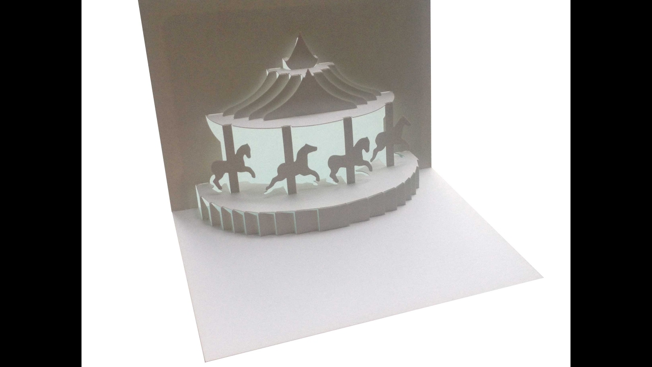 Carousel Pop Up Card Tutorial - Origamic Architecture - YouTube