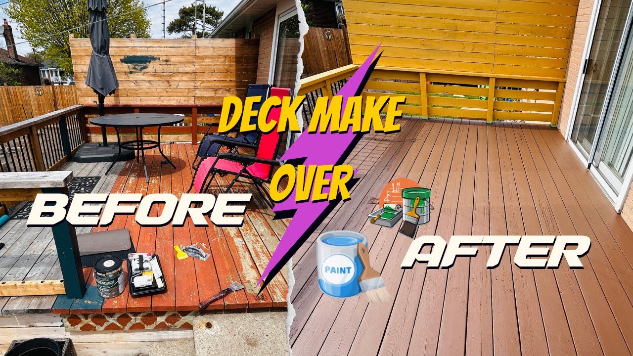 Reviving My Backyard Deck: A Quick & Easy Painting Transformation! 🎨🌳 ...