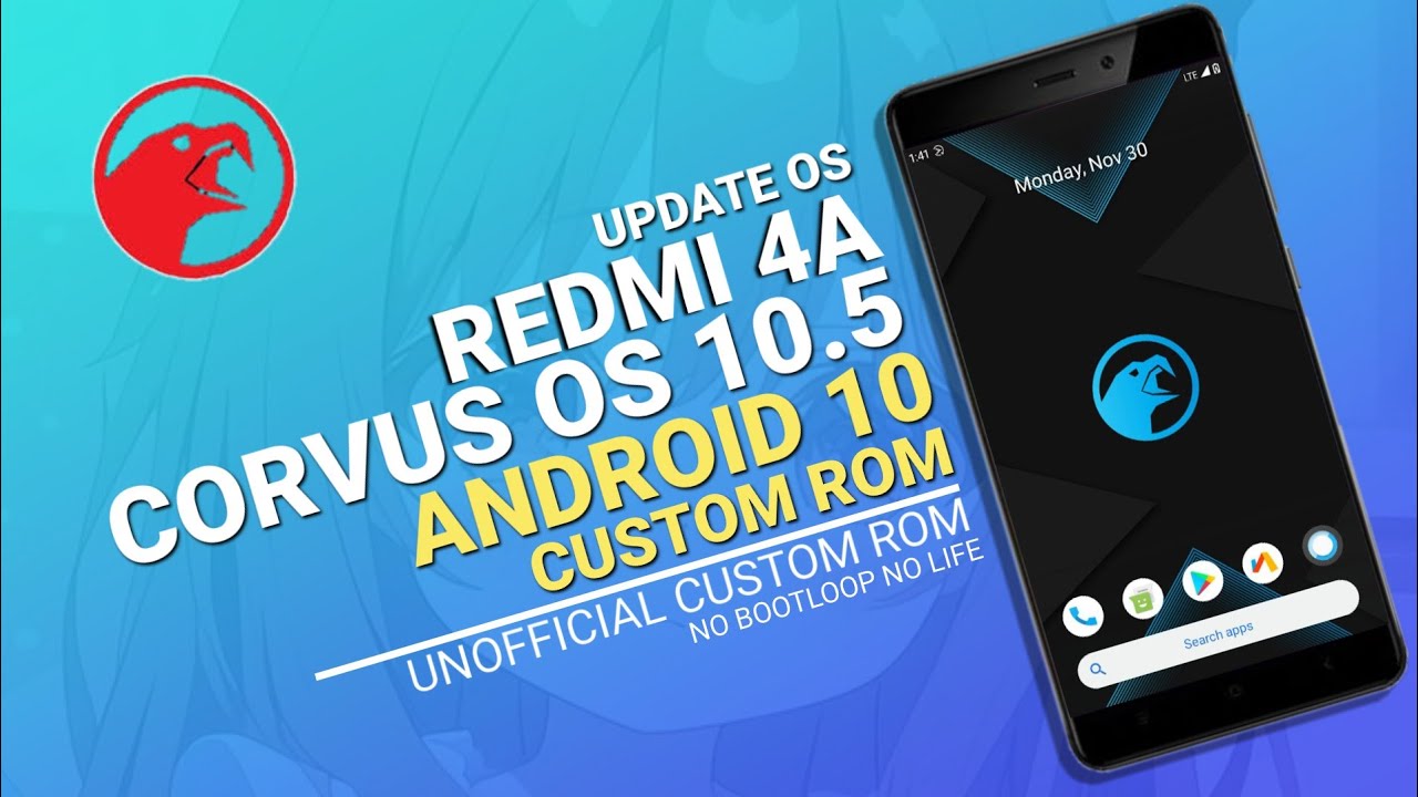 Custom Rom Redmi 4A Corvus OS Android 10 | Update OS Redmi 4A ke Android 10 - YouTube