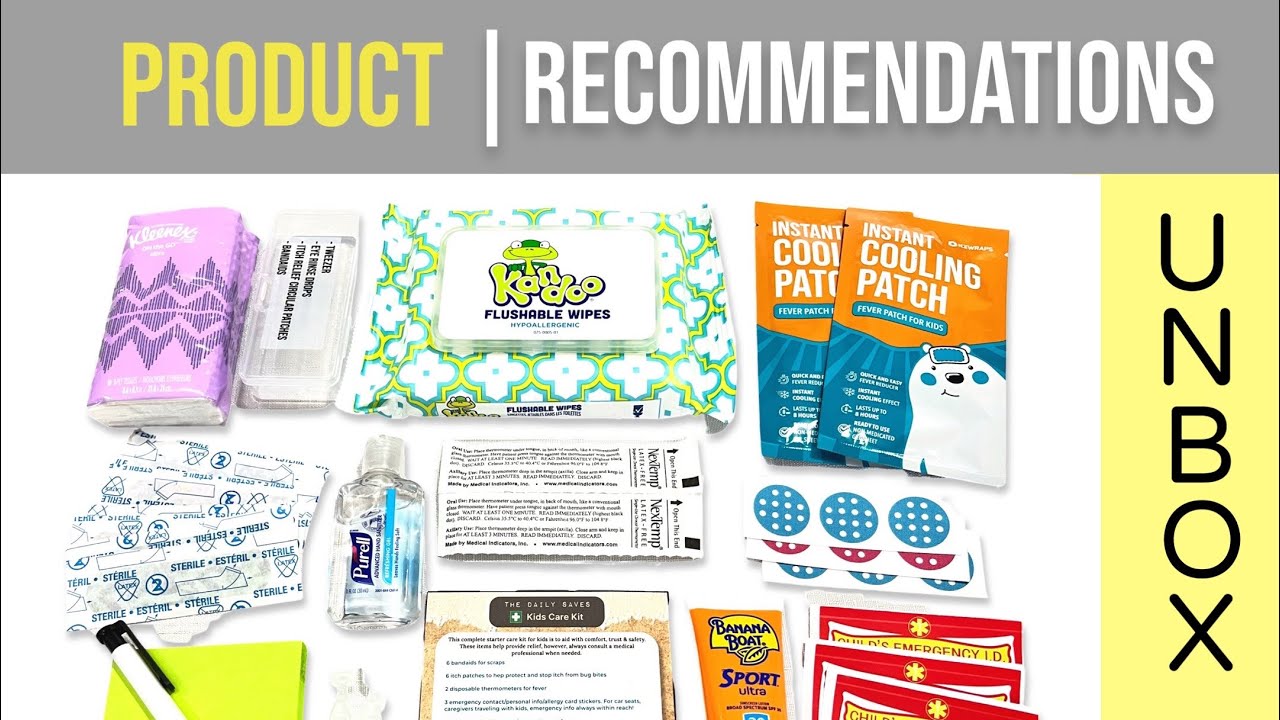 Kids Care Kit Go Bag For Children, unbox, First Aid For Children 2-7 ...