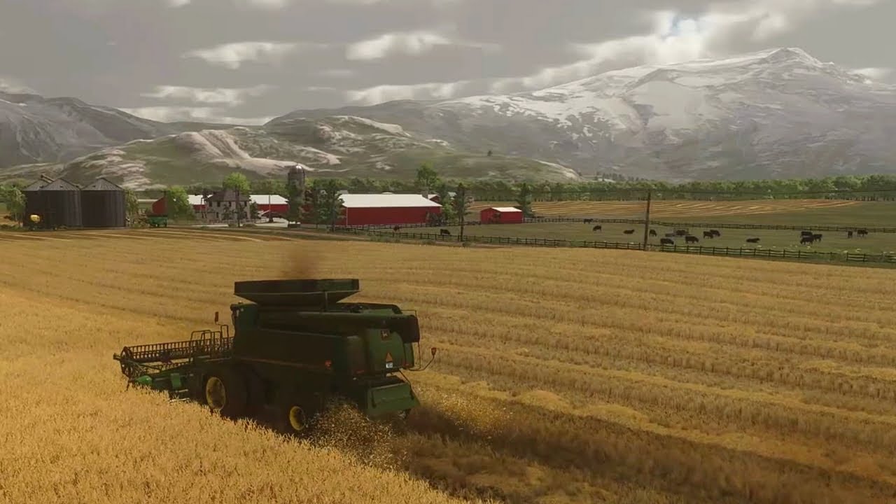 Midwest Wheat Harvest | Midwest Horizon | FS22 Realistic Gameplay - YouTube