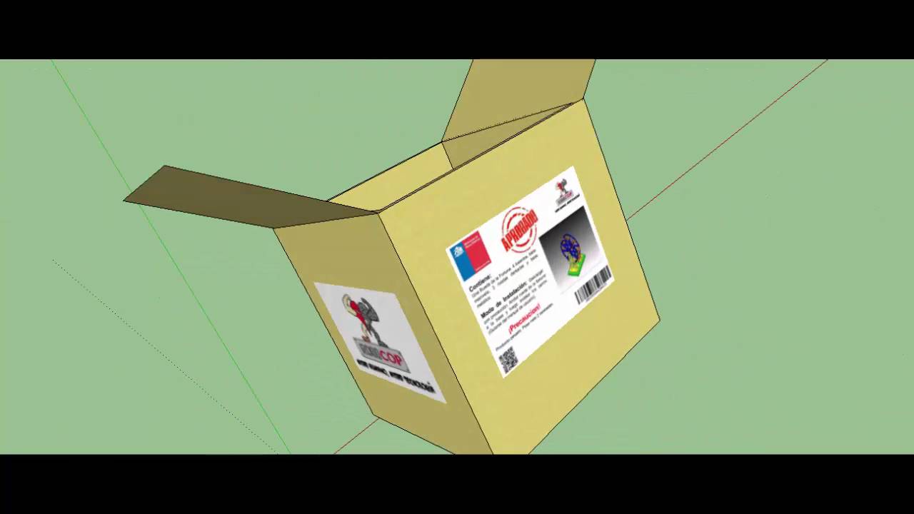 Embalaje 3D realizado en Sketchup - YouTube
