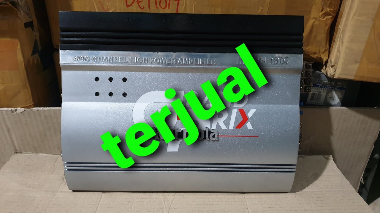 tes power amplifier mobil 4channel marriola MRV- F605 - YouTube