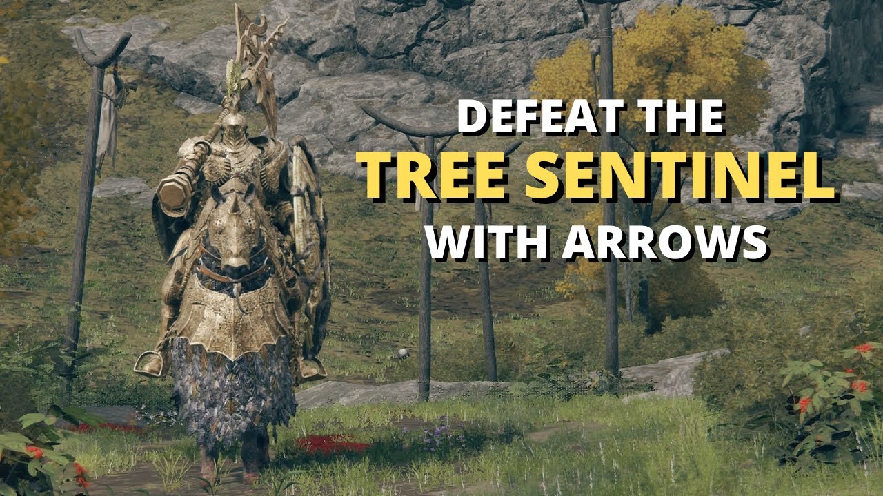 How to Kill Tree Sentinel with Arrows (Basic Bow+1) | Elden Ring - YouTube