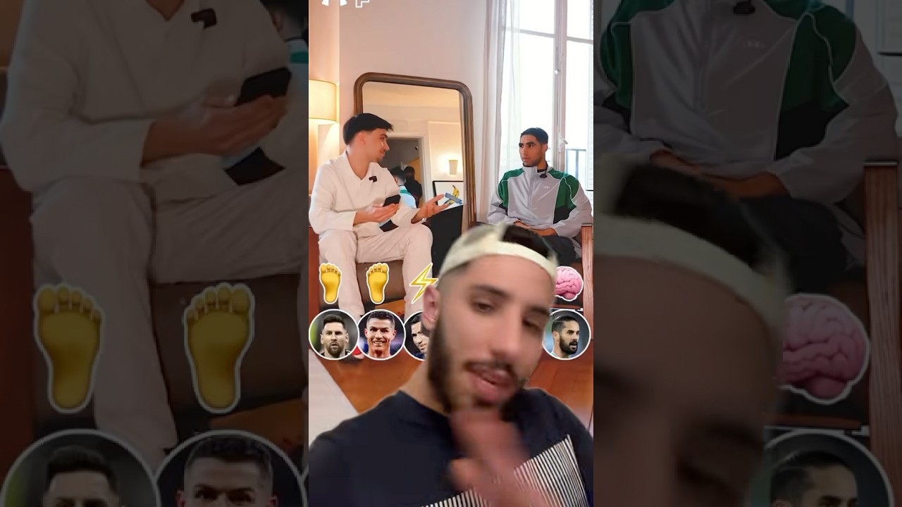 OHHH LES RÉPONSES DE HAKIMI 🤯🤯😱😱😱 #football #reaction #messi # ...