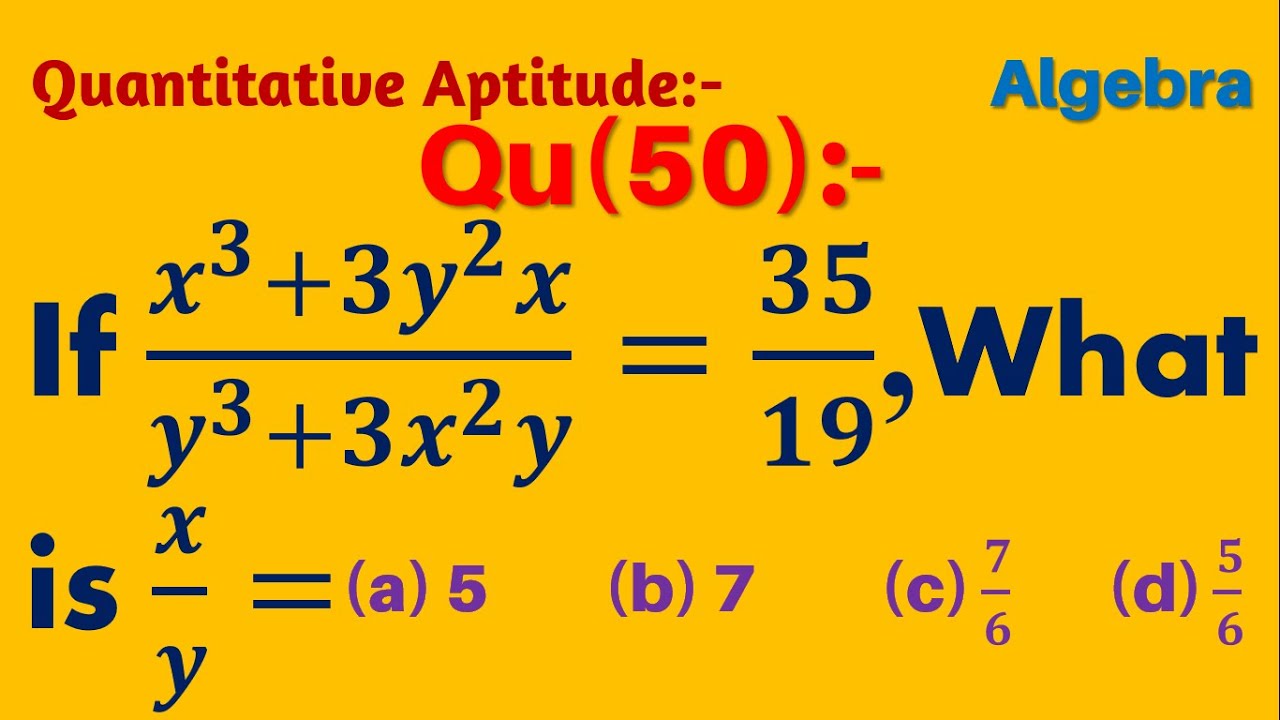 Q50 If x 3 3y 2 X y 3 3x 2 Y 35 19 What Is X y Algebra q50-if-x-3-3y-2-x-y-3-3x-2-y-35-19-what-is-x-y-algebra