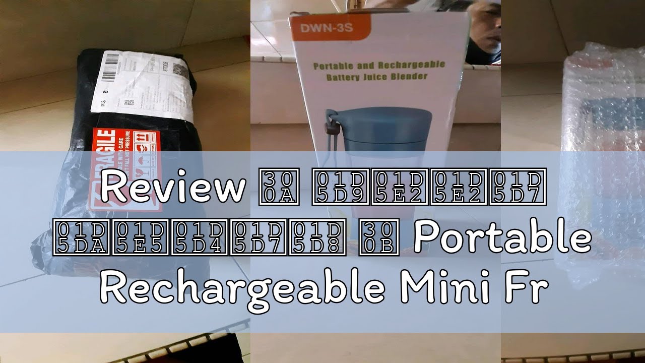 Review 《 𝗙𝗢𝗢𝗗 𝗚𝗥𝗔𝗗𝗘 》 Portable Rechargeable Mini Fruit Juice USB ...