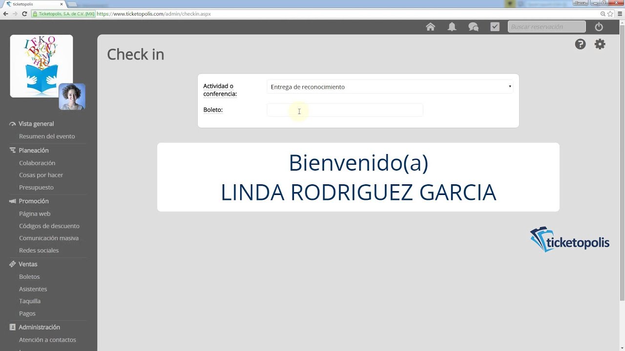 Tutorial - Registro de asistencia o check in - YouTube