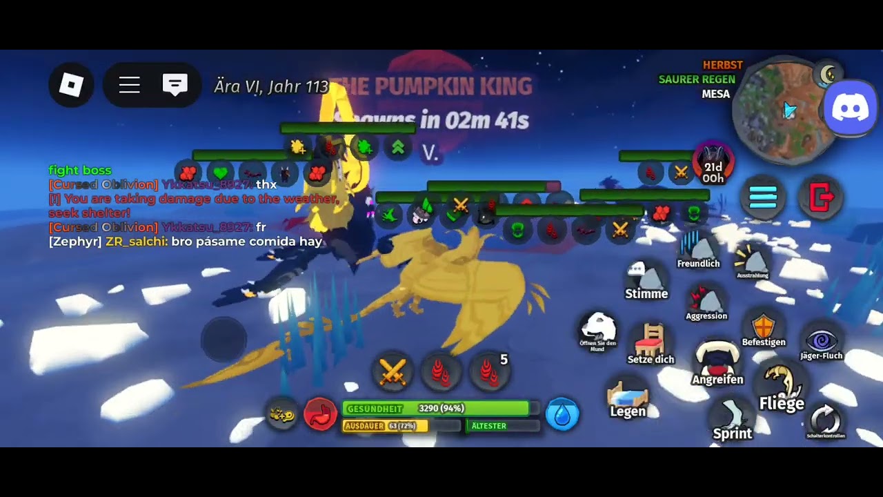 Pumpkin King boss battle, cos halloween event - YouTube