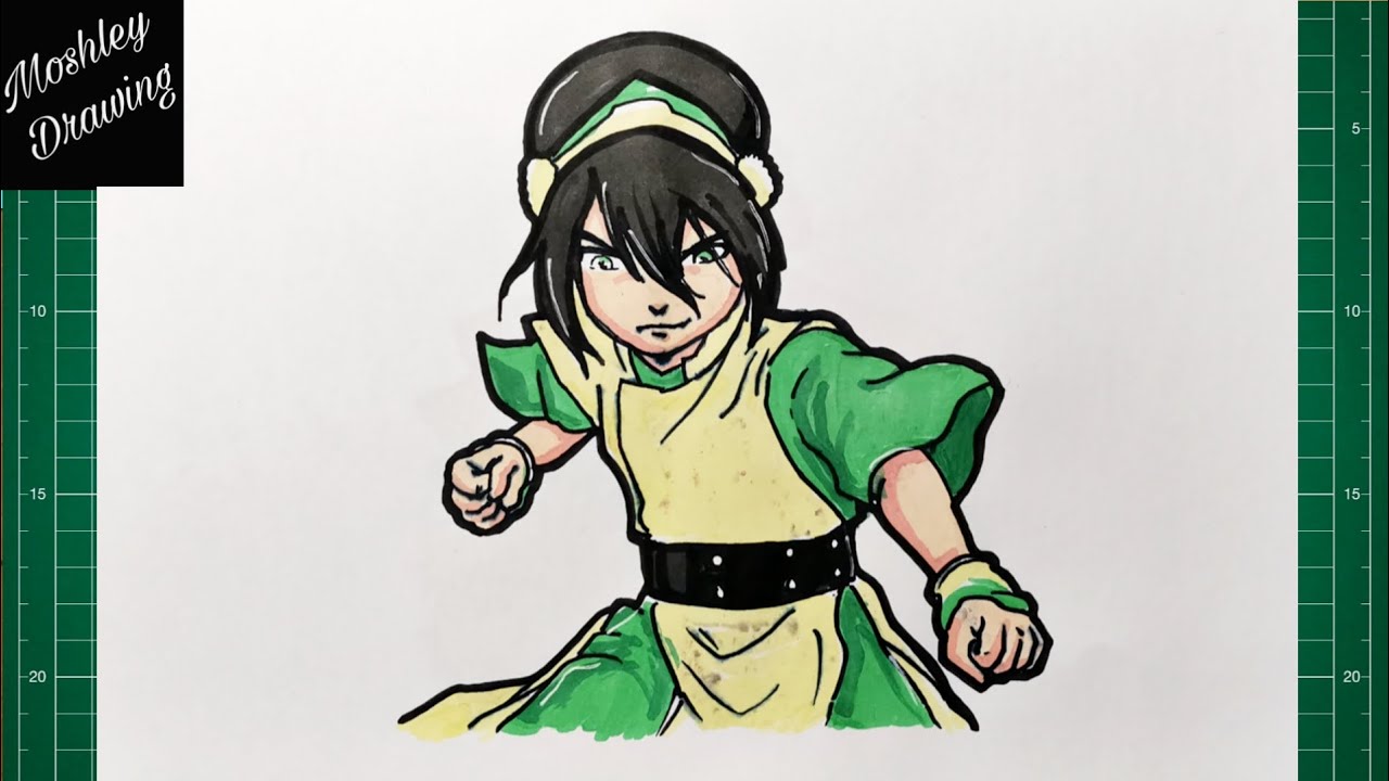 How to Draw Toph Beifong from Avatar The Last Airbender - YouTube