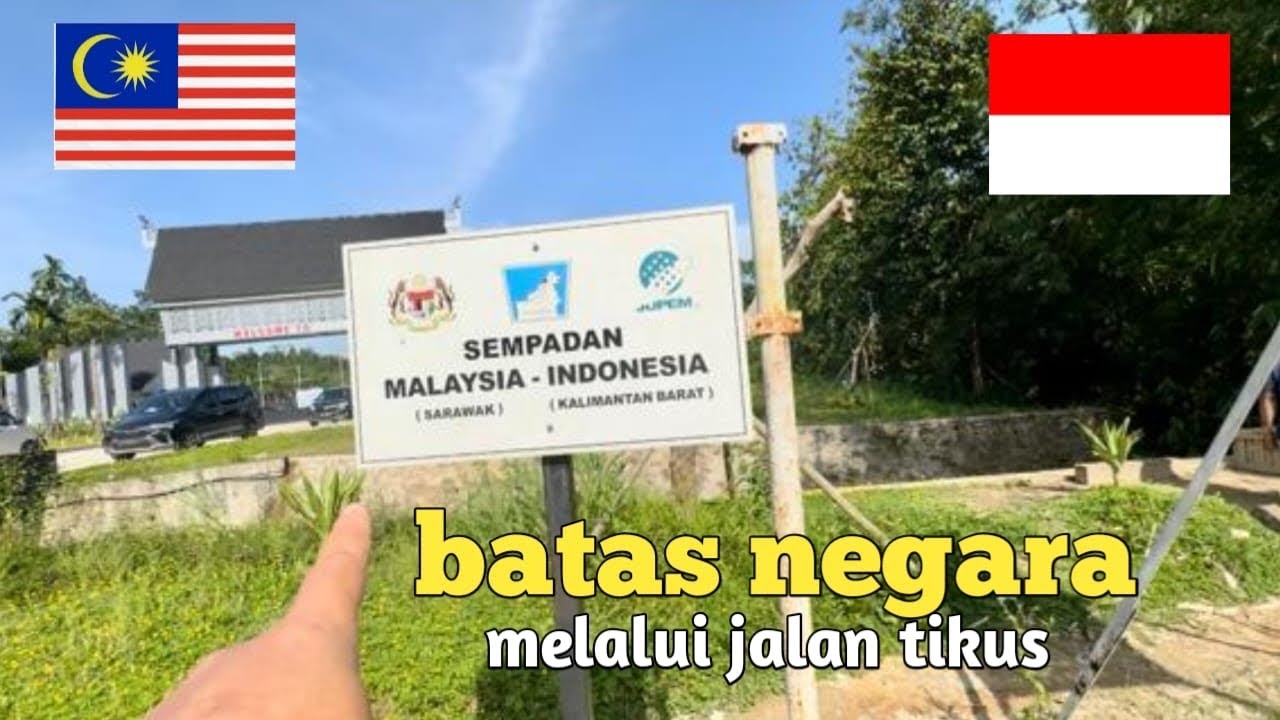 Perbatasan indonesia-malaysia di daratan pulau kalimantan - YouTube