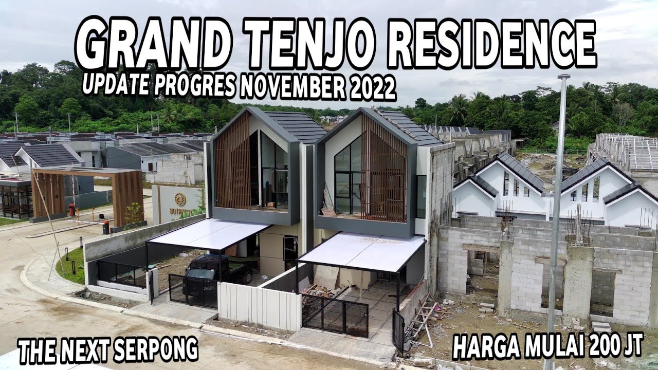 GRAND TENJO RESIDENCE UPDATE PROGRES NOVEMBER 2022 - YouTube