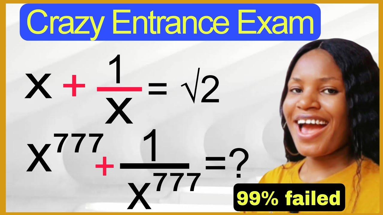 A very hard math entrance exam| can you solve this?math Olympiad ...